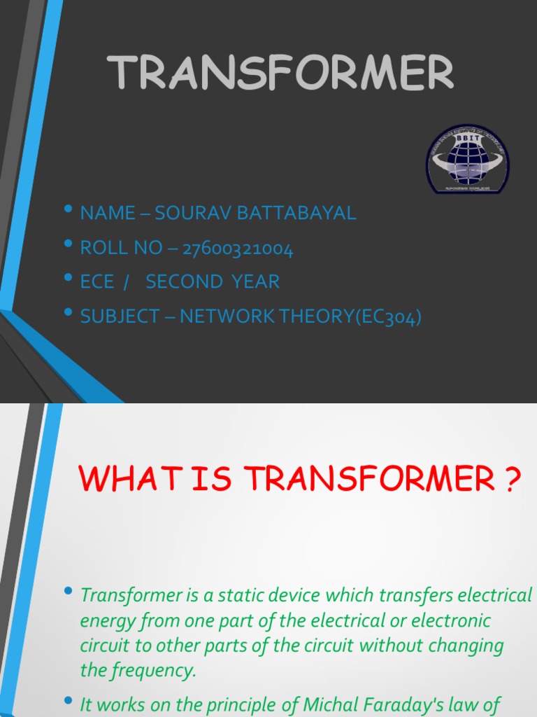 Transformer Notes | PDF