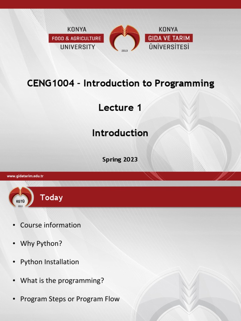 Ceng1004 Introduction | Download Free PDF | Programming Language | Computer Program