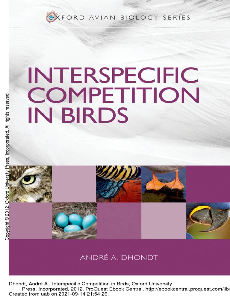Interspecific - Competition - in - Birds - .Dhont 2011 - OK | PDF ...
