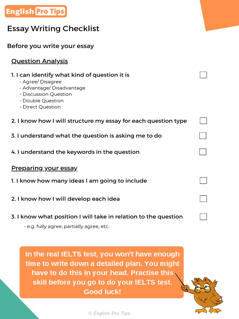 Task 2 Essay Checklist Model Essay | Download Free PDF | Essays ...