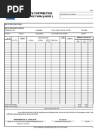 PFF053 Member'SContributionRemittanceForm V03.1 | PDF | Employment | Salary