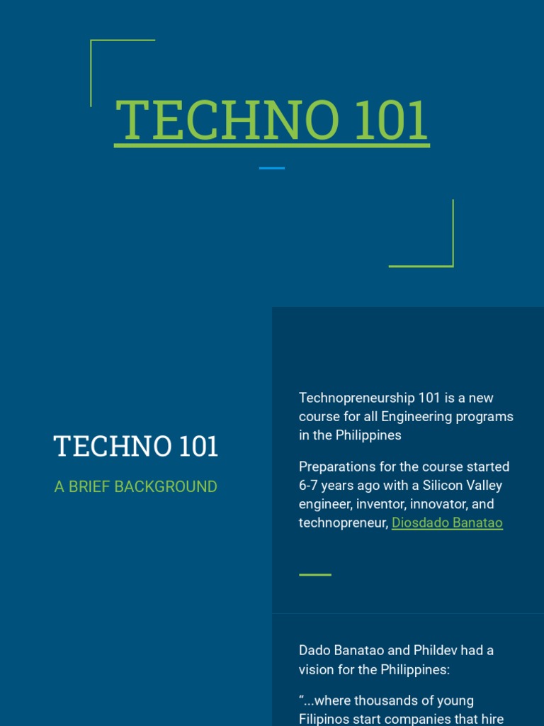 Techno 101 Orientation To Be A Technopreneur Pdf Empathy Psychology