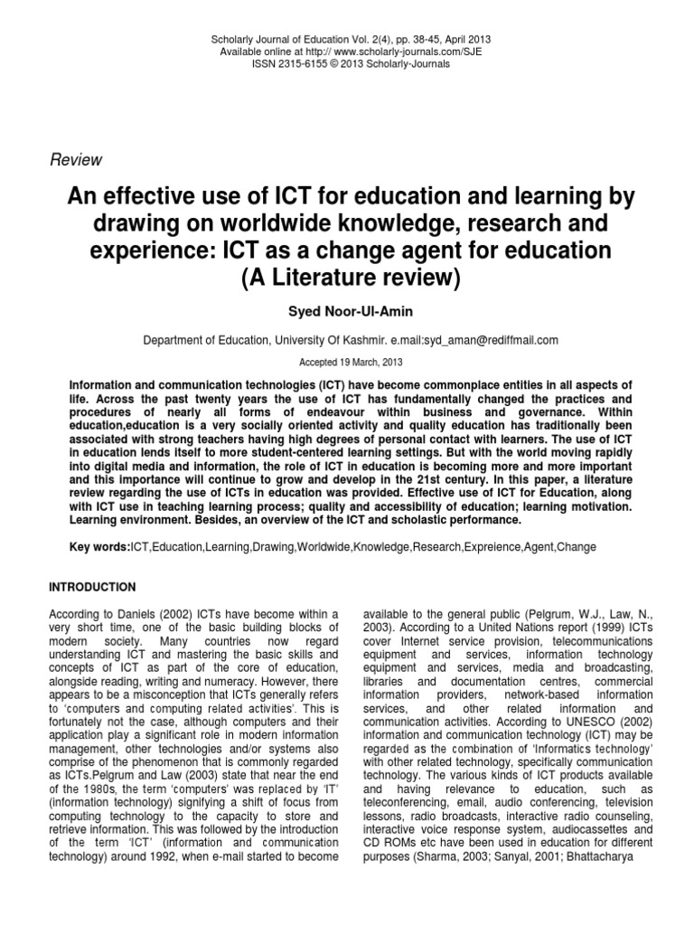 Noor Ul Amin | PDF | Educational Technology | Information And ...