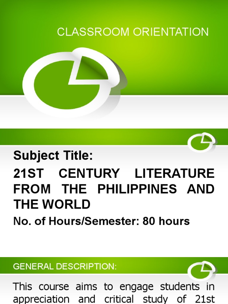 Subject Orientation Literature | PDF