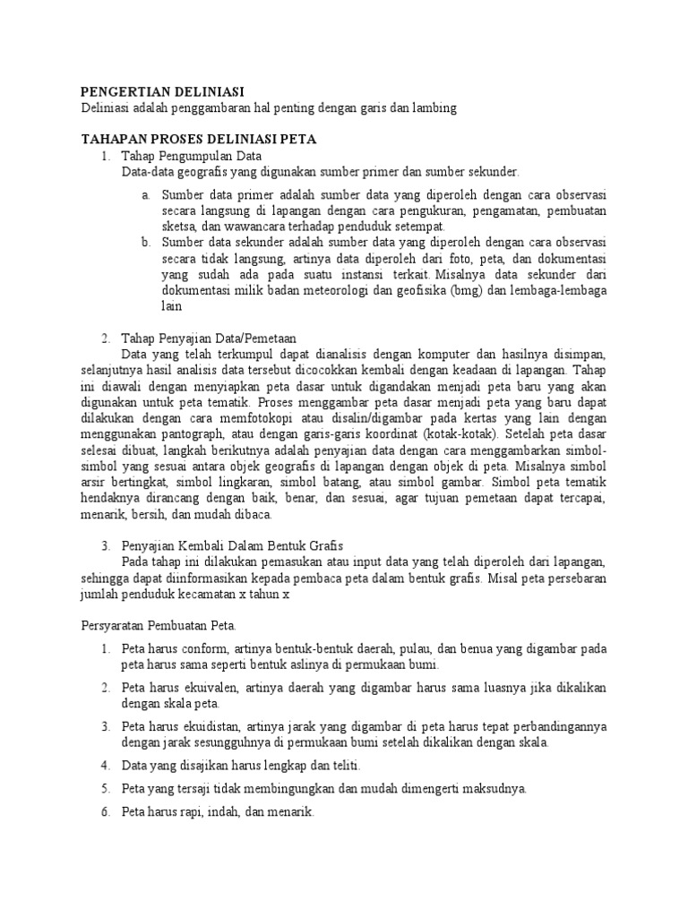 DELINIASI | PDF