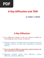 X-Ray Diffraction Techniques Overview | PDF | X Ray Crystallography | Atomic