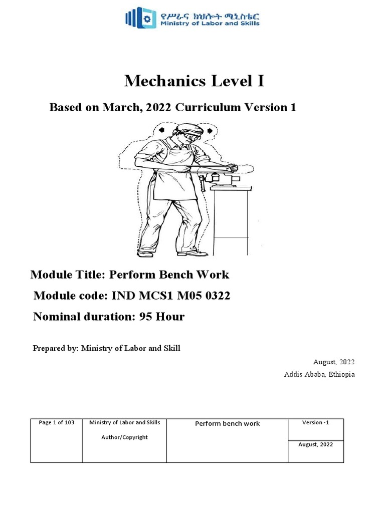 Bench Work | PDF | Personal Protective Equipment | Occupational Safety ...