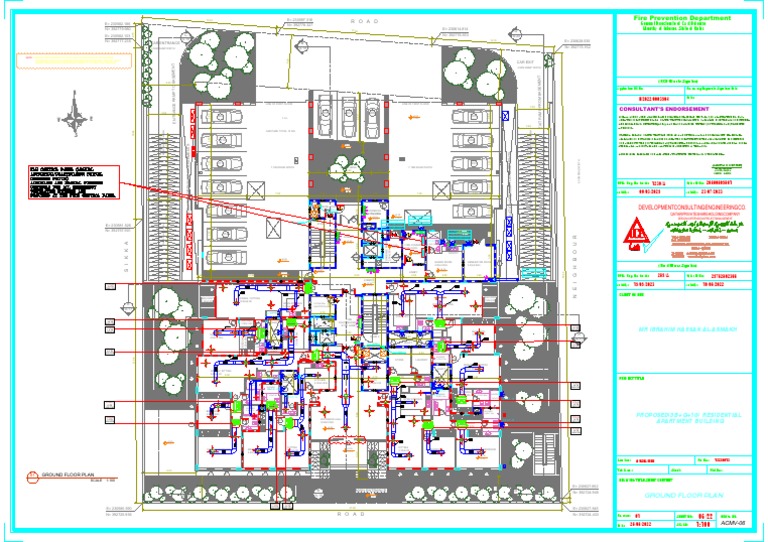 Mv-06 Ground Floor Plan | PDF | Civil Engineering | Safety