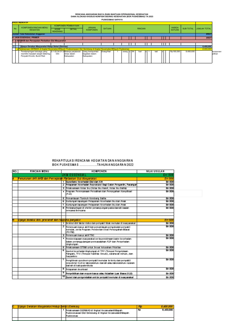 RAB PERKESMAS 2023 | PDF