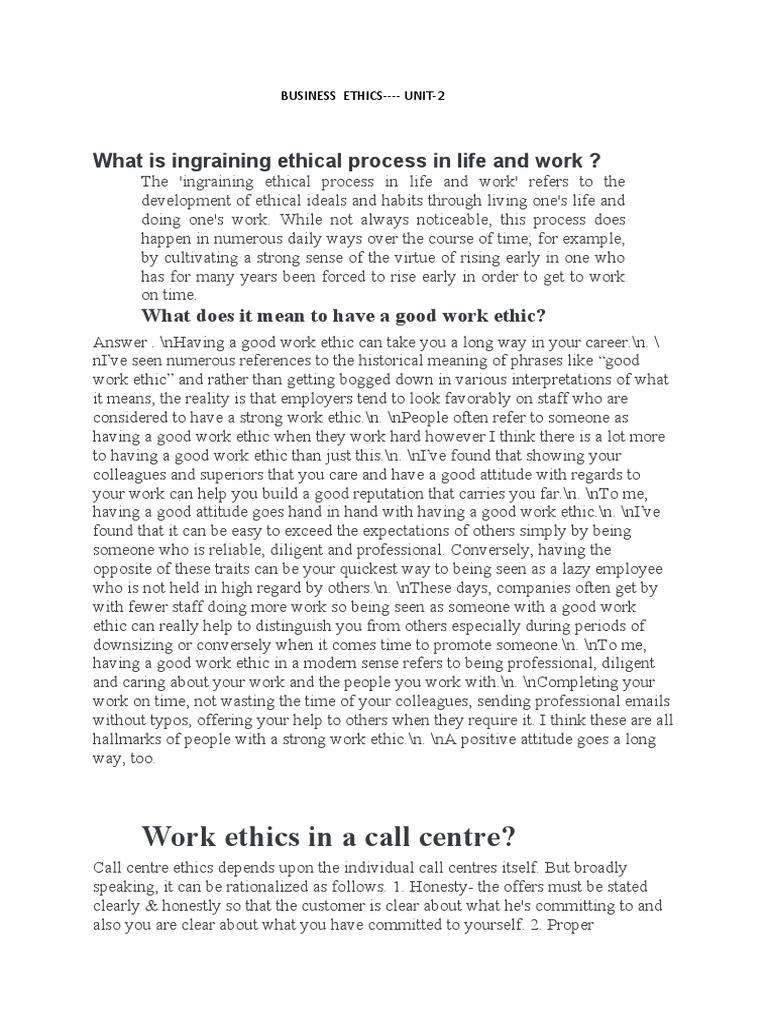 Business Ethics Unit 2 Pdf Advocate Informed Consent