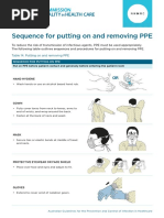PPE Removal Sequence Guidelines | PDF | Personal Protective Equipment ...