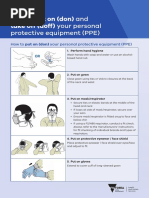 PHO Donning and Doffing PPE Poster | PDF | Personal Protective ...