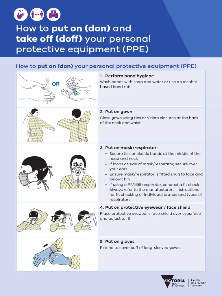 COVID-19 - How To Put On and Take Off Your PPE-1 | PDF | Personal ...