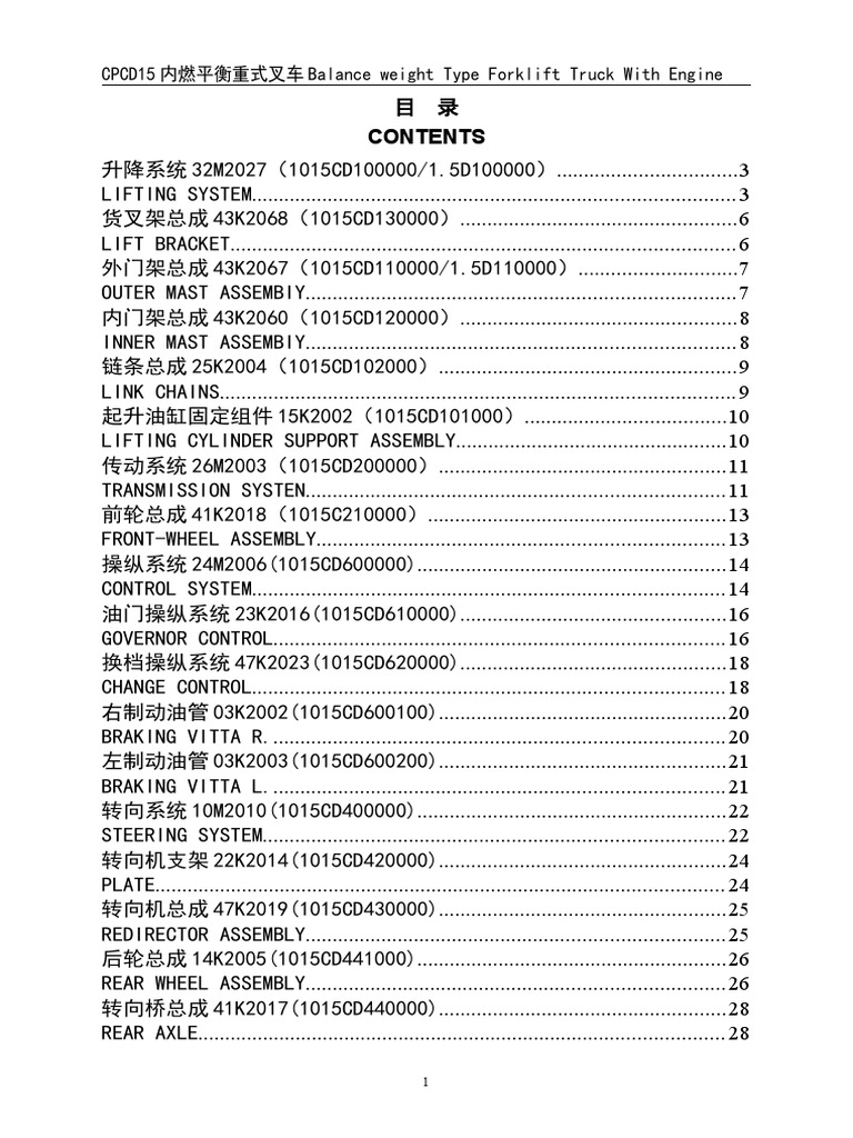 CPCD15零件图册 | PDF