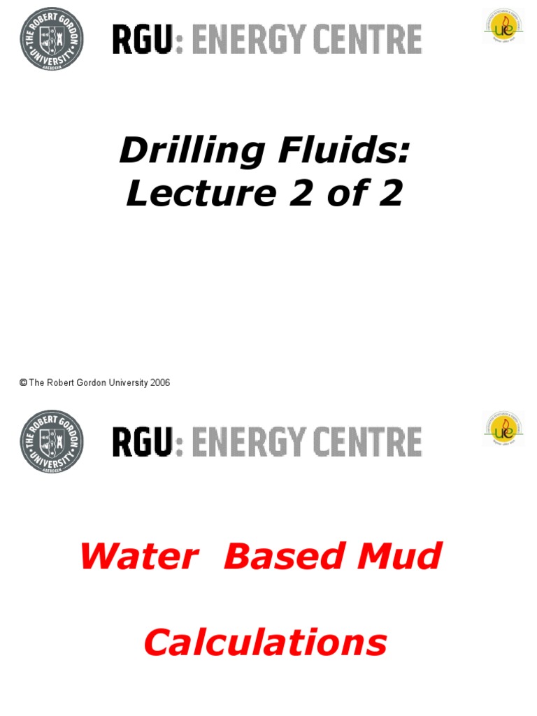 L6-Drilling Fluids Lecture 2 | PDF | Emulsion | Phase (Matter)