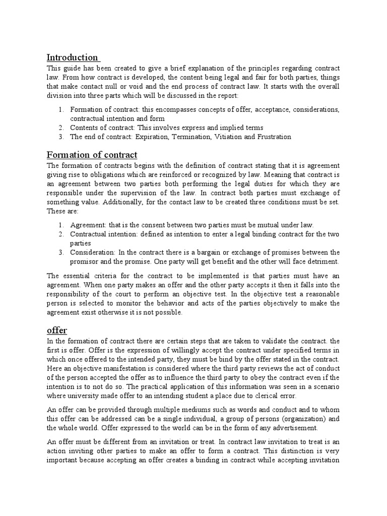 Business Law Assignment | PDF | Offer And Acceptance | Civil Law (Legal ...