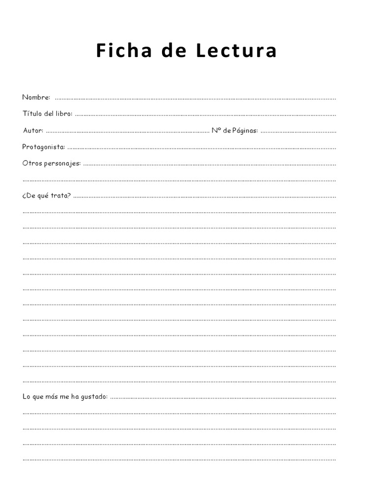 Ficha de Lectura | PDF
