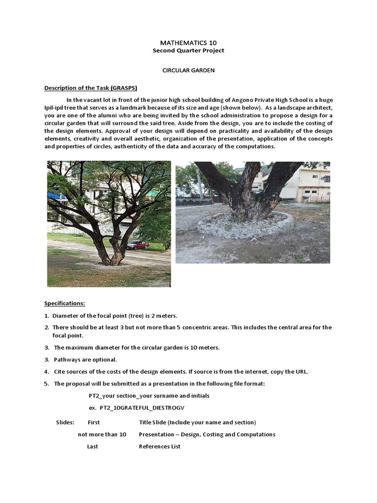 Q2 Project - Circular Garden | PDF