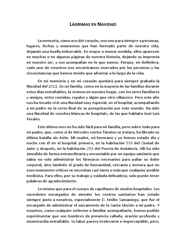 2021 - Obituario de Mi Padre | PDF