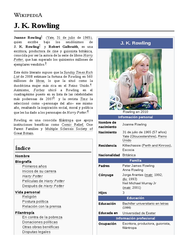 J. K. Rowling | PDF | J. K. Rowling | Harry Potter