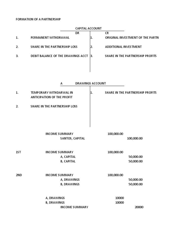 Lecture Formation of Partnership | PDF | Book Value | Expense