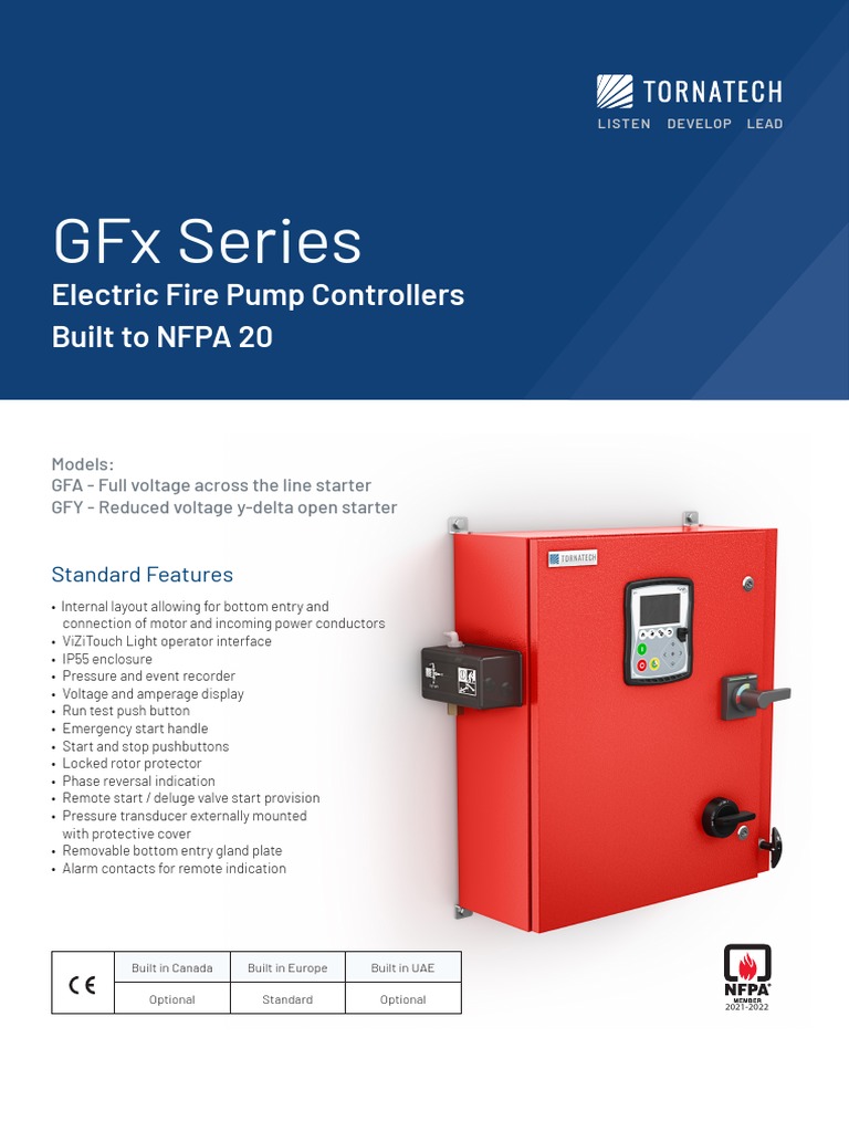 Overview of an Electric Fire Pump Controller with Advanced Features and ...