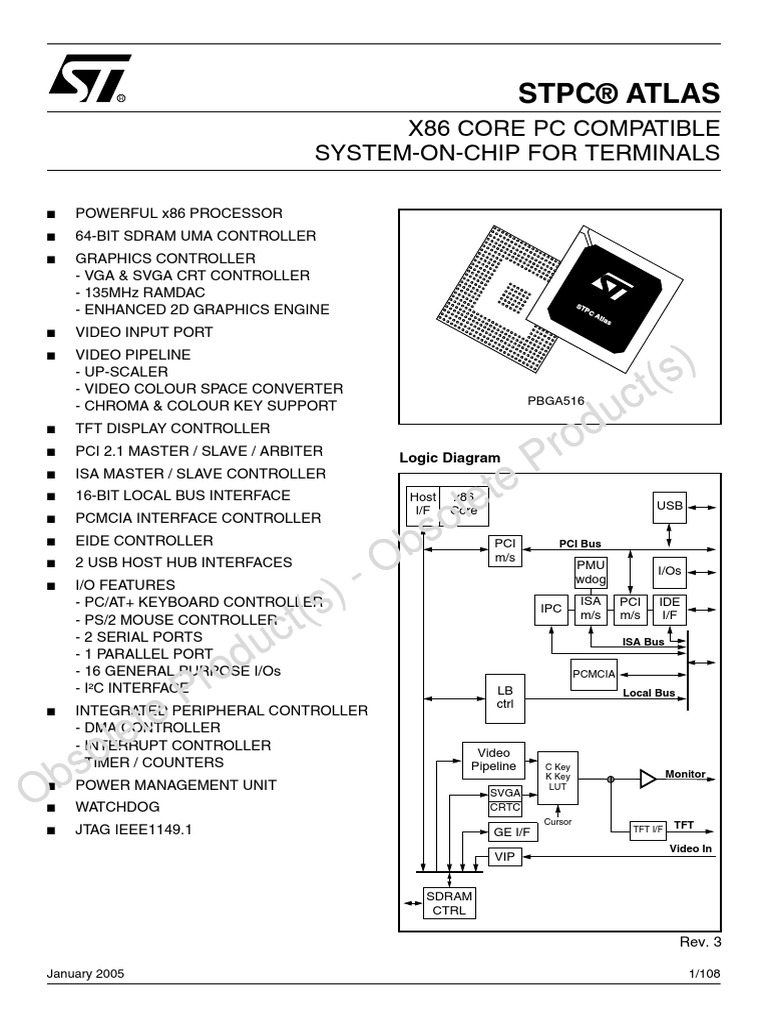 STMicroelectronics STPCI2HEYCE Datasheet | PDF | Usb | Electronic Engineering