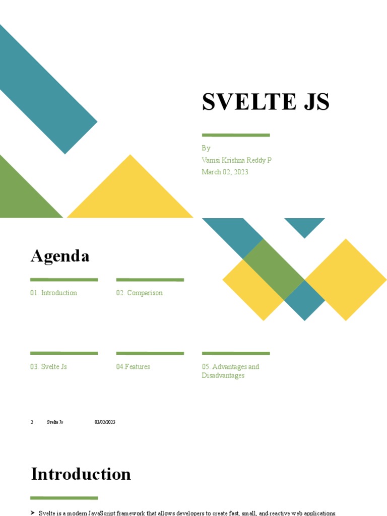 Svelte JS | PDF | Java Script | Web Development