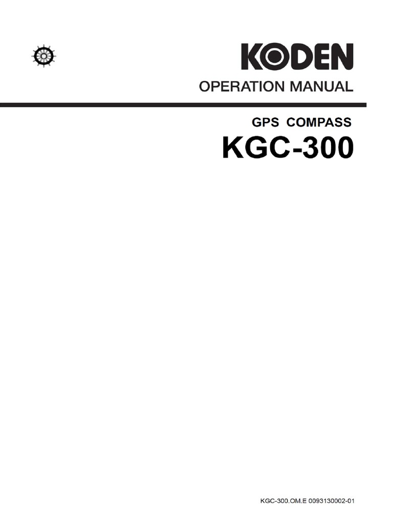 KGC-300 OME Rev01 | PDF | High Voltage | Global Positioning System