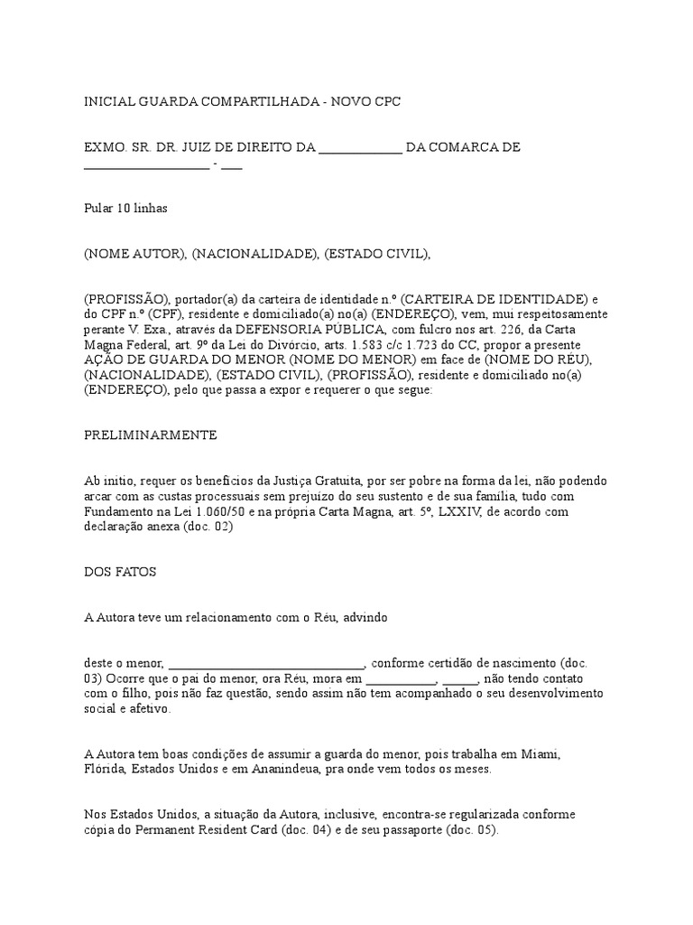 Guarda Compartilhada | PDF | Réu | Juiz