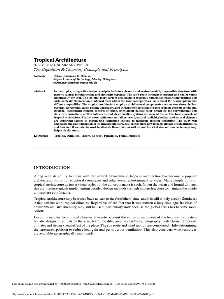 Ar152 1 A53 Individual Summary Paper Bulacan RD PDF | PDF | Wound | Natural Environment