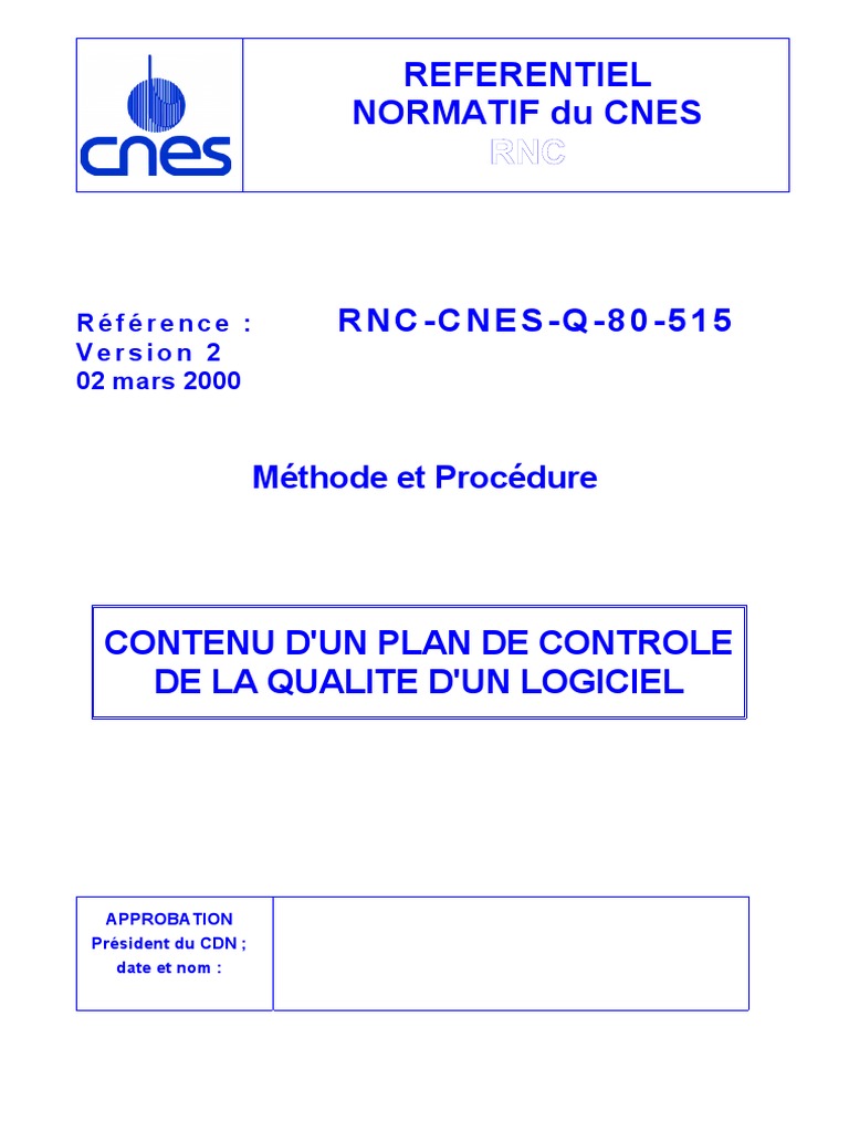 RNC Cnes Q 80 515 F A | PDF | Logiciel | Application
