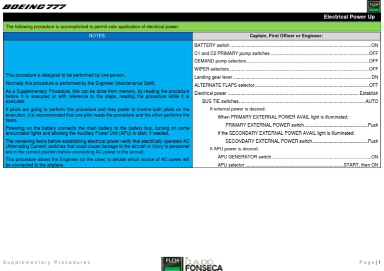 777 - SP - Electrical Power Up | Download Free PDF | Electric Power ...