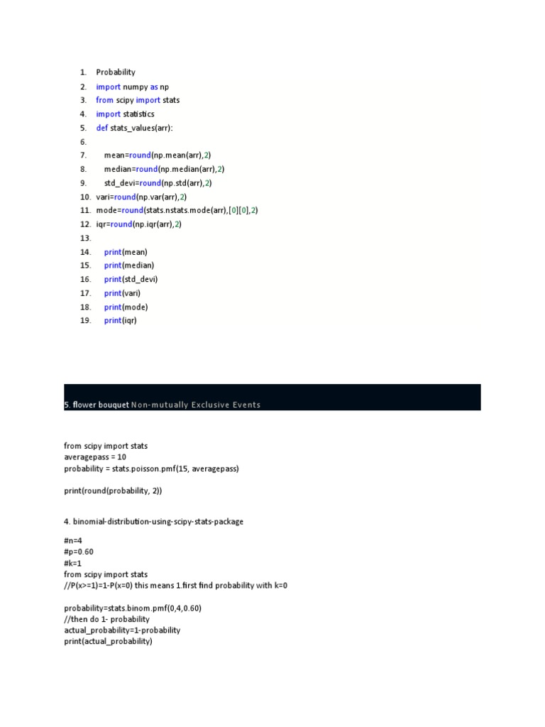 Python Handson | PDF | Parameter (Computer Programming) | Integer (Computer Science)