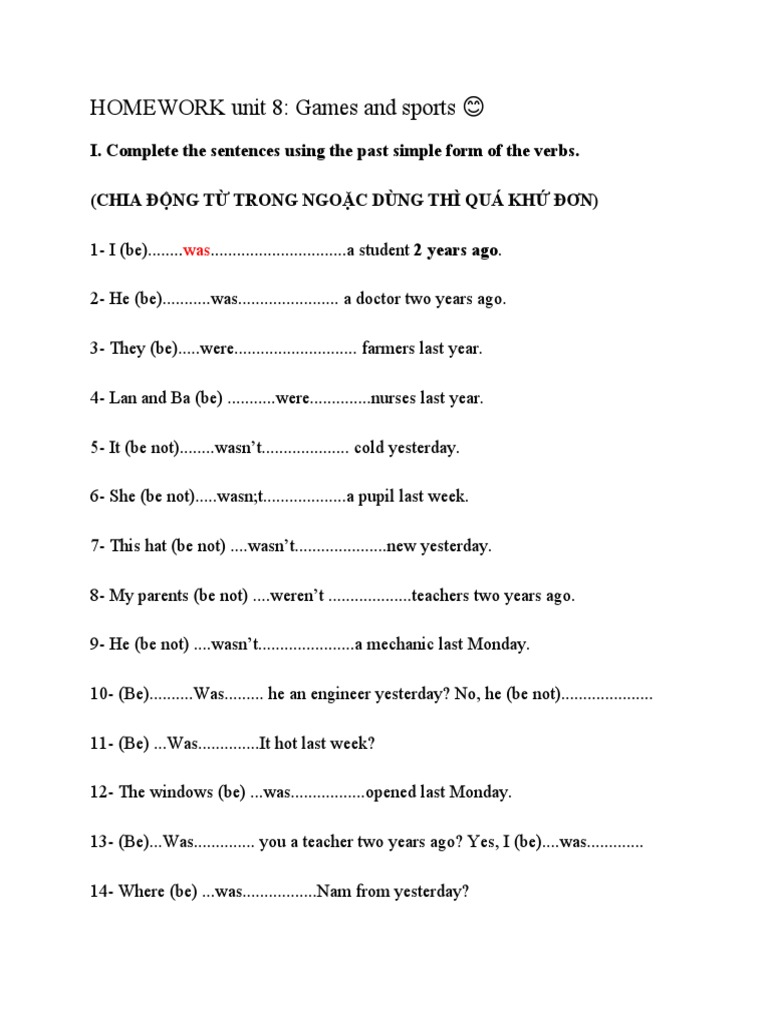 Homework Unit 8 | PDF