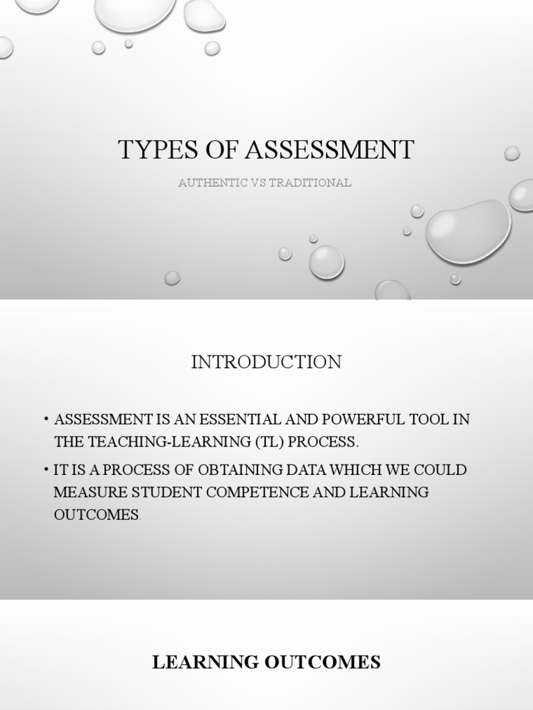 6 Types of Assessment | PDF | Educational Assessment | Learning