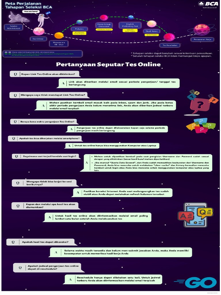 Tes Online Bca - Faq | PDF