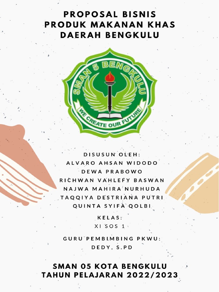 Proposal Bisnis Kue Tat Kel. 1 | PDF | Bisnis | Kesehatan Holistik