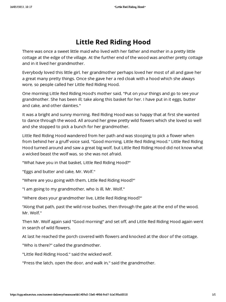 8o Ano | PDF | Little Red Riding Hood