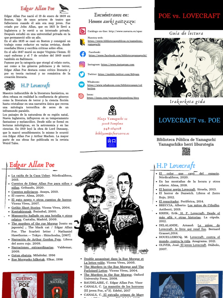 Guía de Lectura: Poe vs. Lovecraft | PDF | Edgar Allan Poe | HP Lovecraft