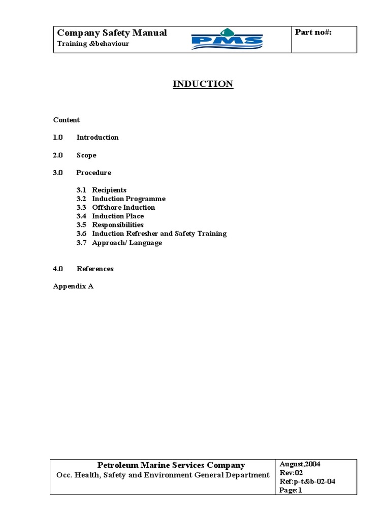 HSE Induction | PDF | Risk | Safety