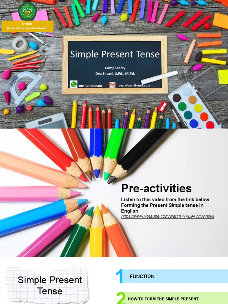 Simple Present Tense Guide | PDF | Grammatical Number | Grammatical Tense