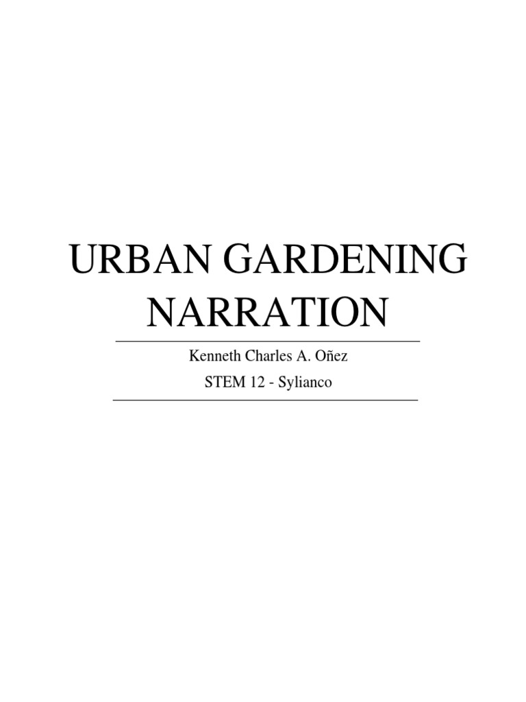 Urban Gardening | PDF