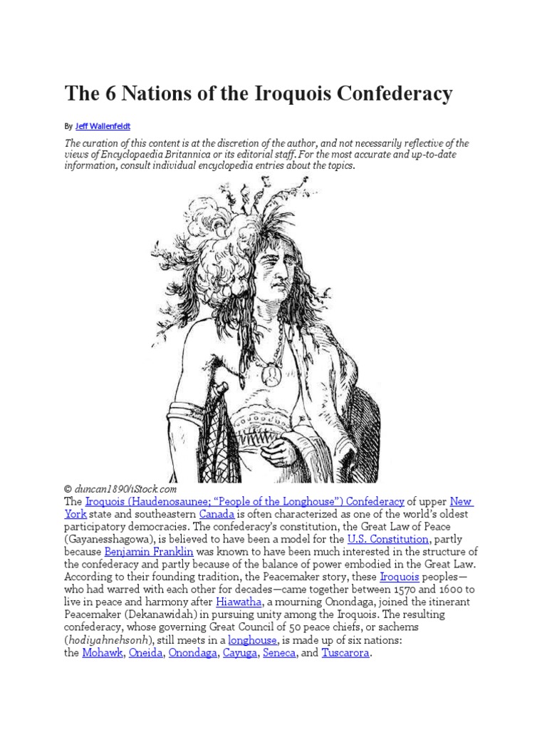 The 6 Nations of The Iroquois Confederacy | PDF | Iroquois | Indigenous ...