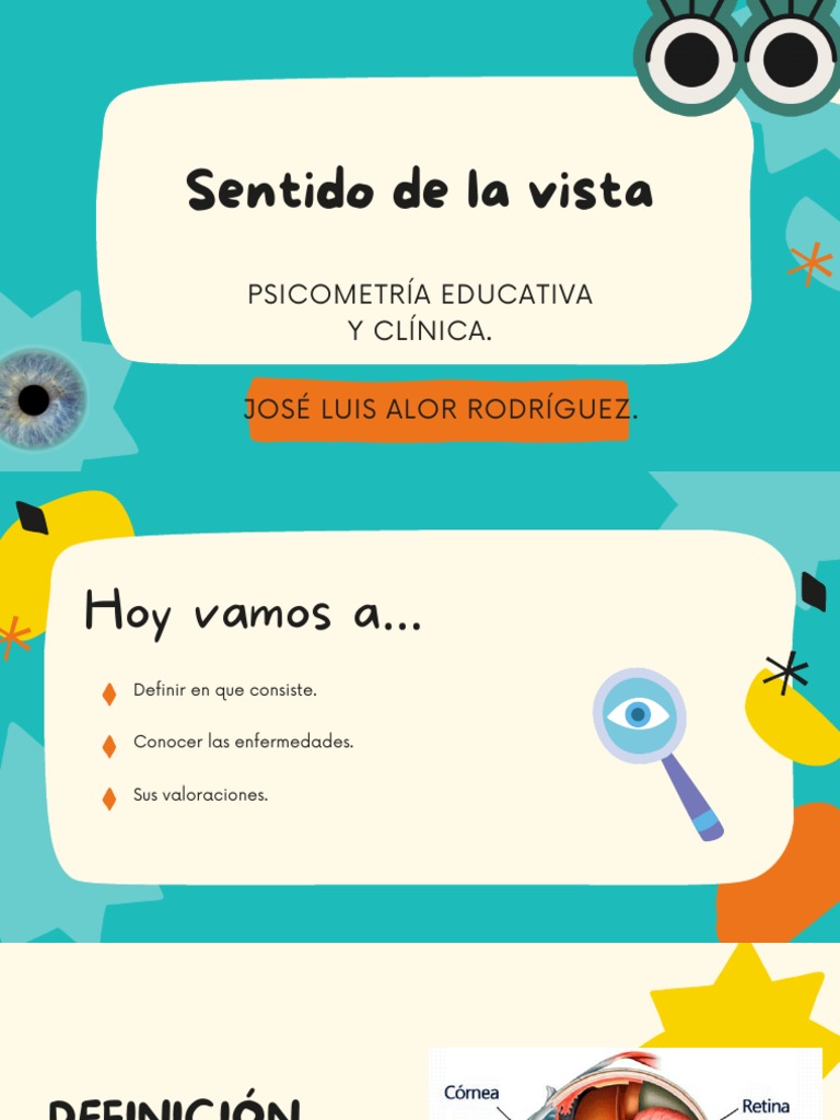 Sentido de La Vista | PDF | Ojo humano | Percepción visual