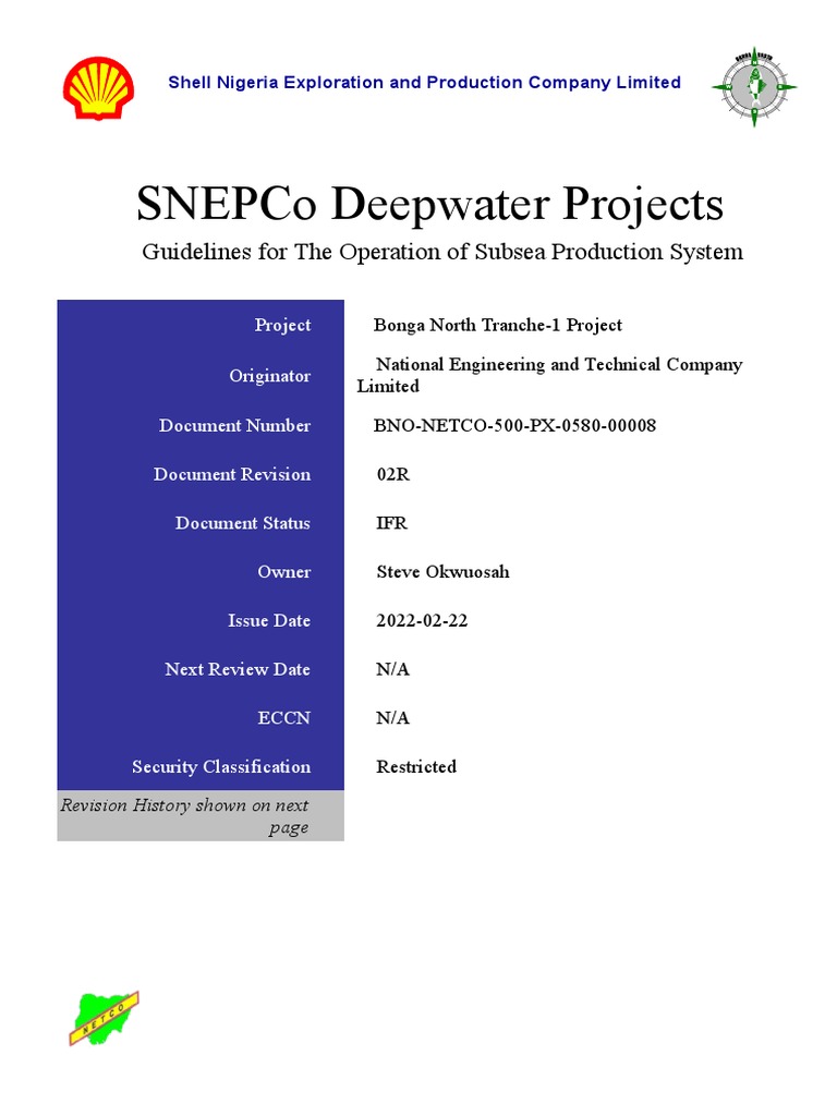 BNO-NETCO-500-PX-0580-00008 - 02R GDLN Op Subsea Prod System | PDF ...