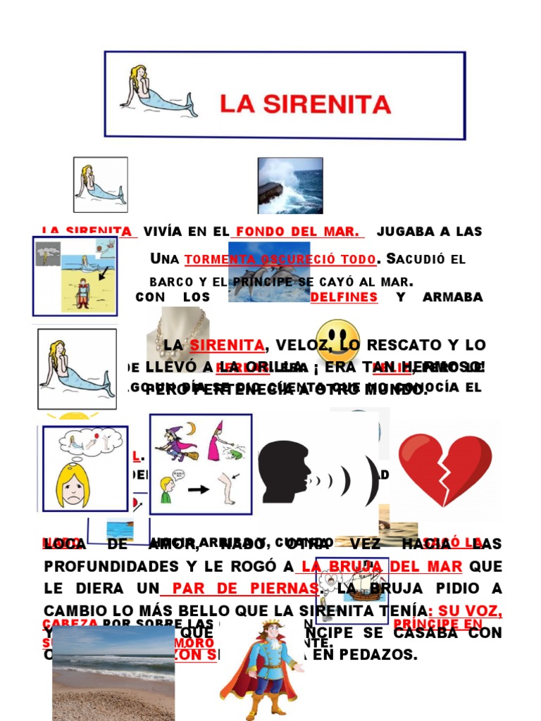 CUENTO LA SIRENITA 24 Junio | PDF