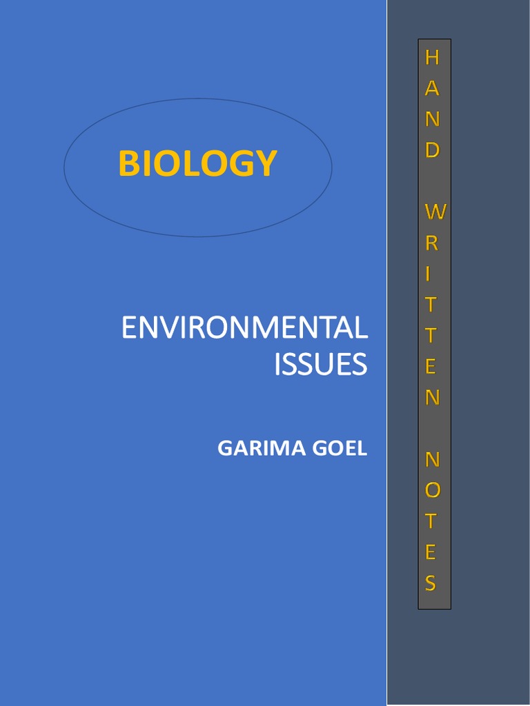 Environmental Issues Hand Written Notes | PDF