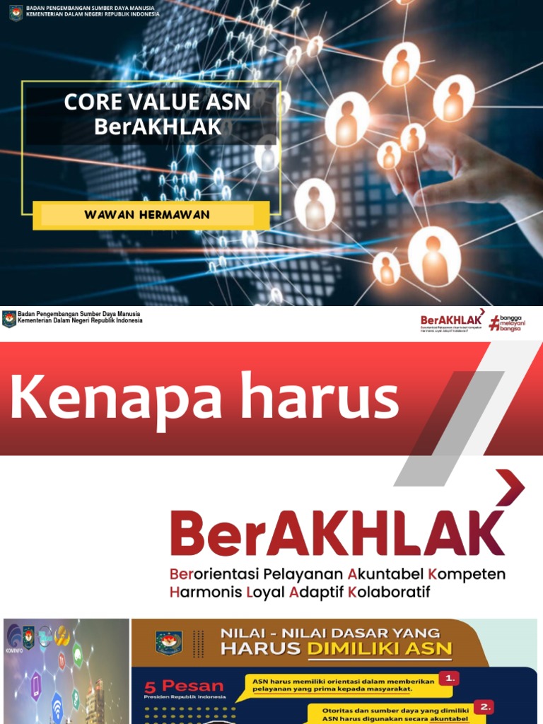 CORE VALUE ASN BerAKHLAK 2023 | PDF