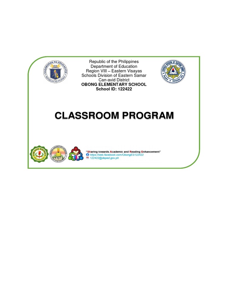 Classroom Program | PDF | Educational Organizations | Philippines